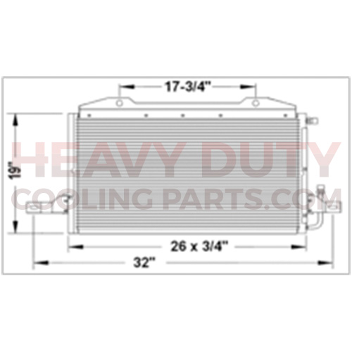 Ford/Sterling A/C Condenser 40740AC - Rocky Mount Radiator & A/C